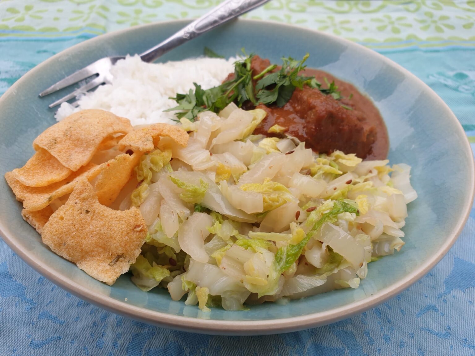 Chinese kool met vis en pindasaus - Kievitamines